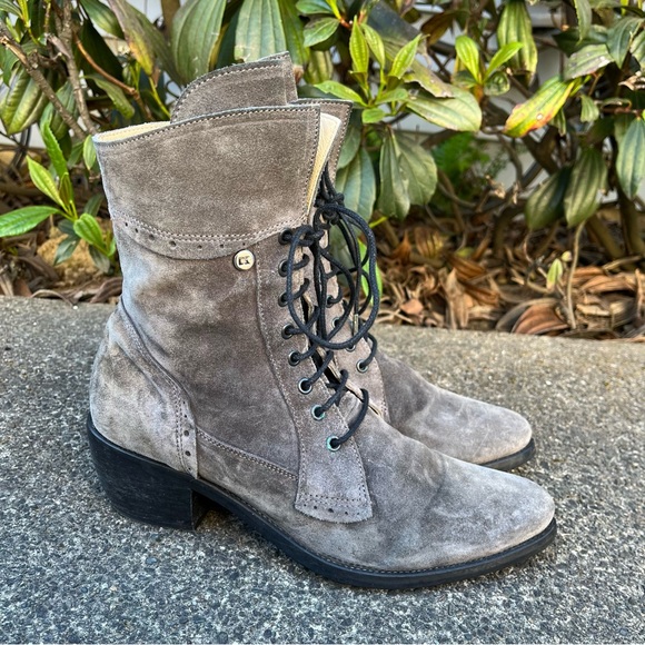 Dkode | Shoes | Dkode Victorian Lace Up Boots Made In Portugal Gray ...